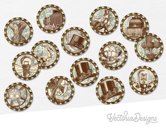 Steampunk Printables - VectoriaDesigns