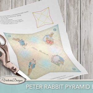 Peter Rabbit Pyramid Box Printable Beatrix Potter Diy Paper Crafting ...