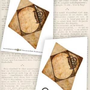 Steampunk Envelopes Printable Paper Craft Letter Writing Art Hobby ...