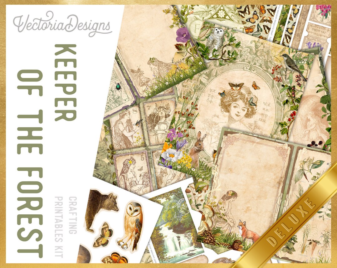 Keeper of the Forest DELUXE Crafting Printables Kit, Craft Kits, Forest ...