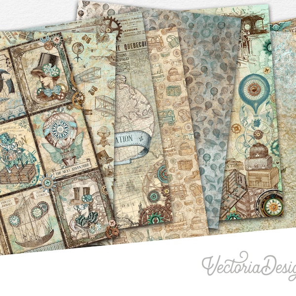 Steampunk Writing Paper - Etsy