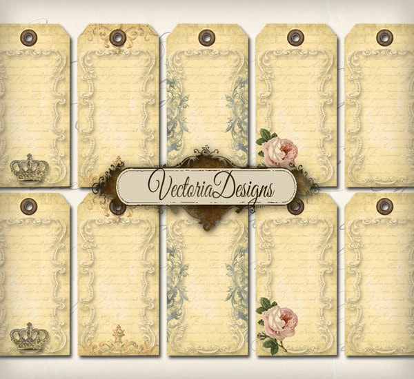 Vintage Tags Printable