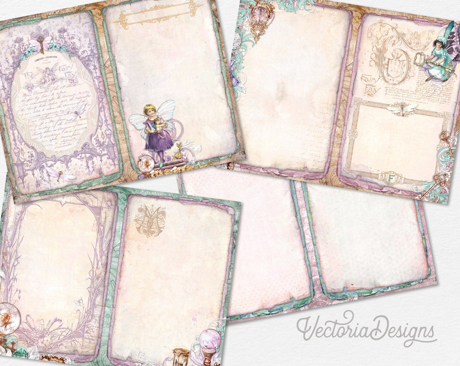 Magic Fairies Junk Journal Kit, Fairy Junk Journal Kit, Printable Junk ...