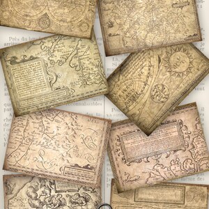 Antique Maps Antique ATC Images Printable Antique Maps | Etsy