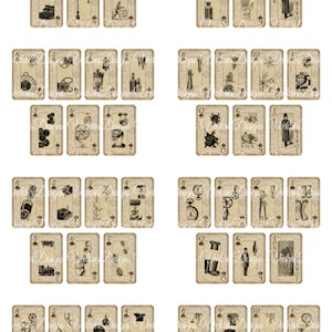 Printable Steampunk and Science Playing Cards Full Deck Printable ...