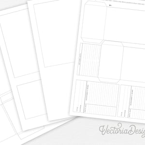 Libary Card Folio Templates Mini Folio Craft Kit Vacation Crafts Junk ...