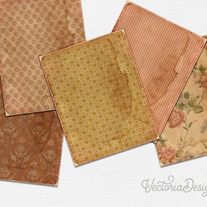 Shabby Vintage Paper Pack, Shabby Decoration, Retro Paper Pack, Vintage ...
