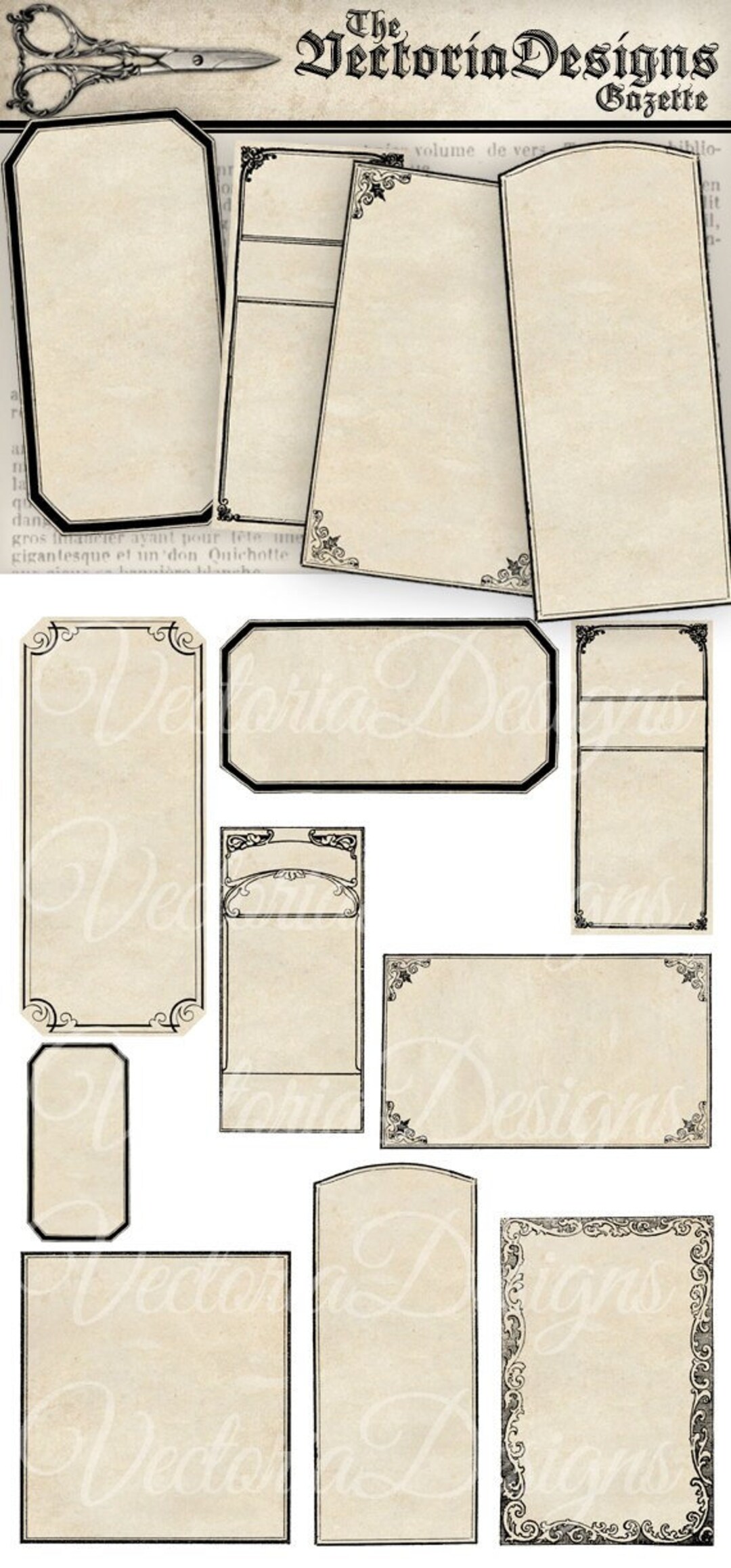 Blank Apothecary Labels Printable Labels Paper Crafting Digital ...