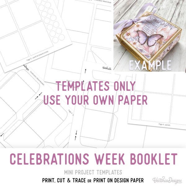 Folio Booklet Template - Etsy