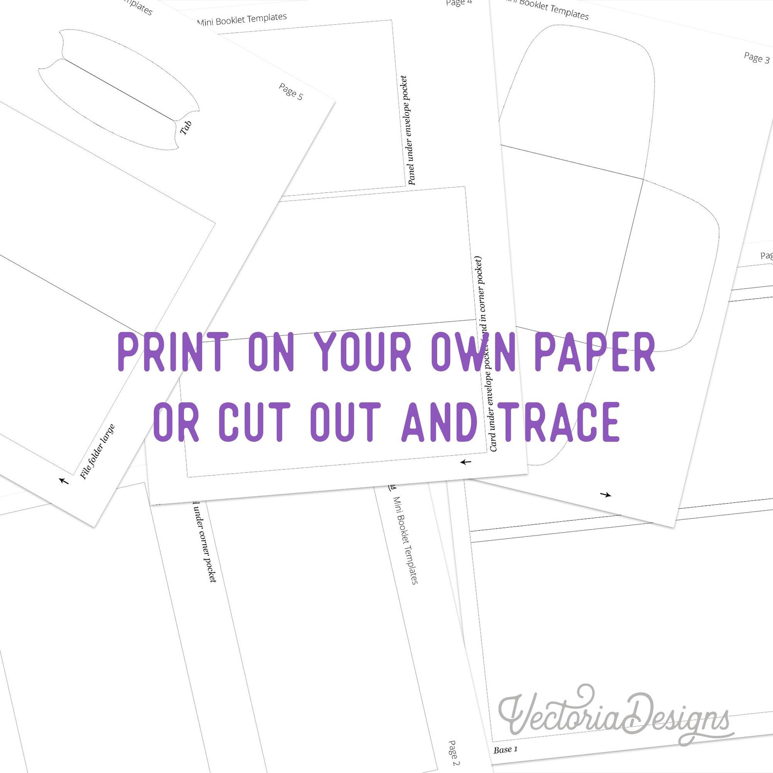 Mini Booklet Templates Mini Booklet Craft Kit Quick Project Junk ...