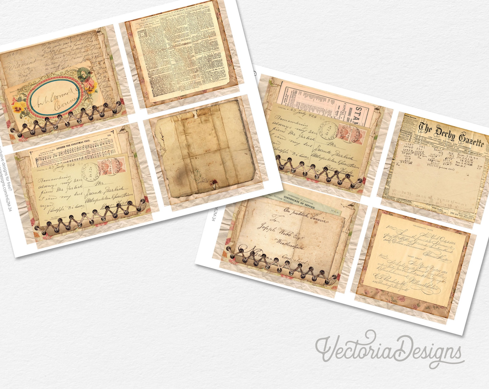 Layered Junk Journal Kit Printable Junk Journal Digital - Etsy