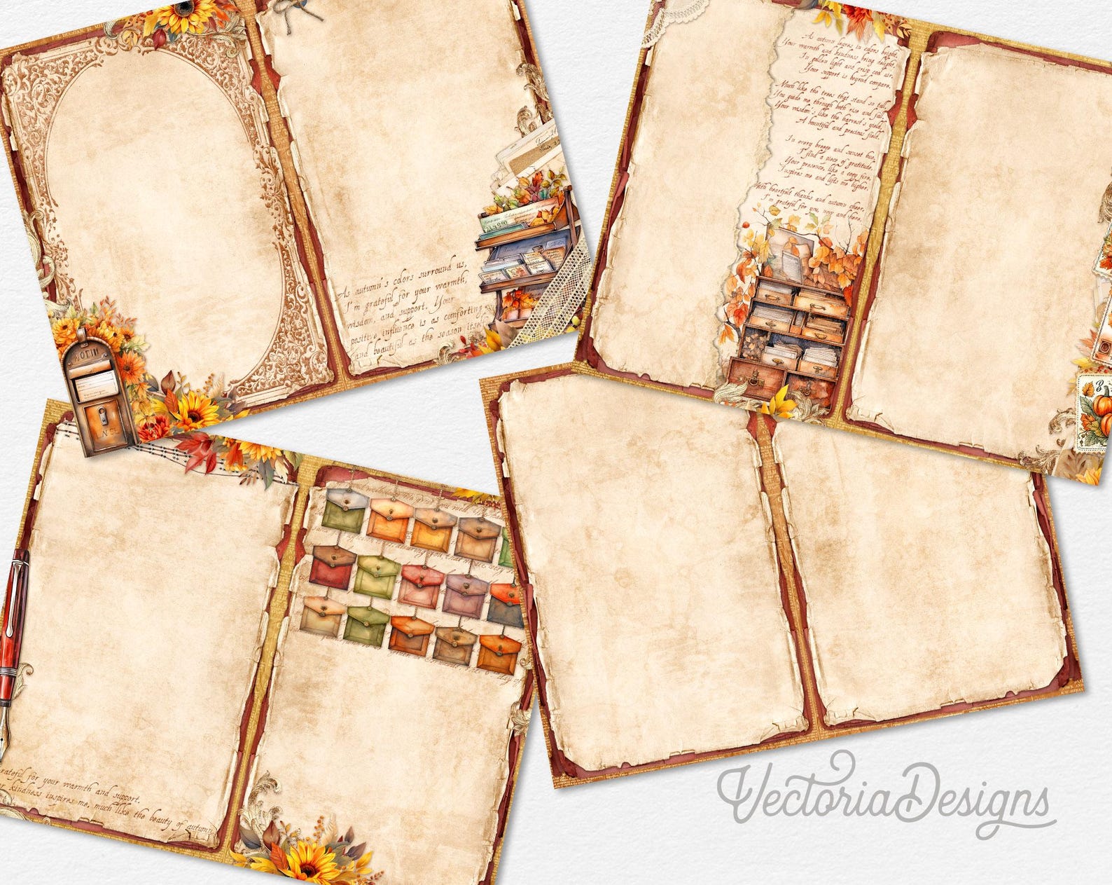 Gratitude Letters Junk Journal Kit, Gratitude Journal Kit ...