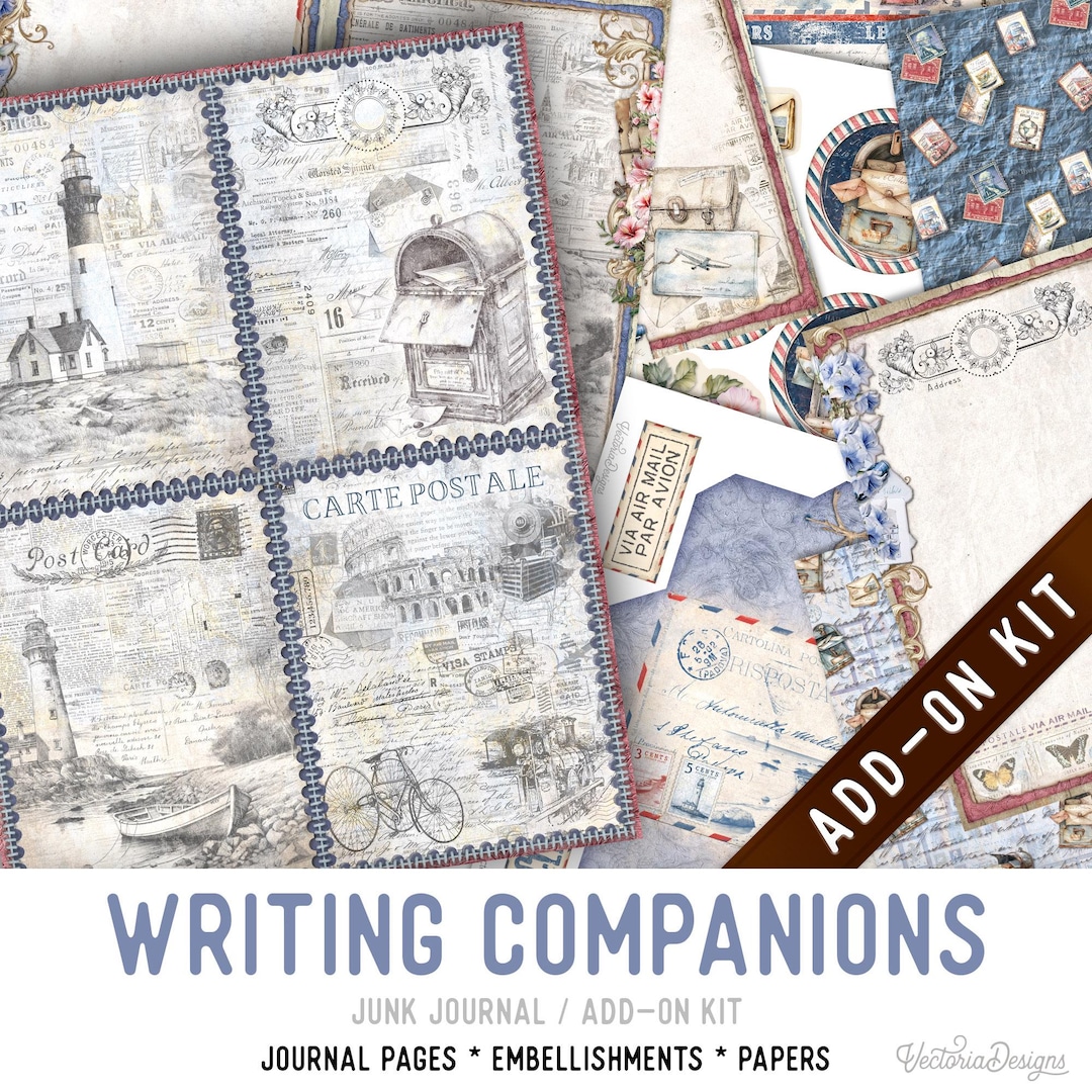 Writing Companions Junk Journal Kit ADD-ON, Printable Junk Journal ...