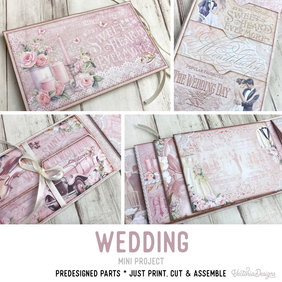 Wedding Mini Project Booklet Craft Kit Folio Kit Vacation Wedding ...
