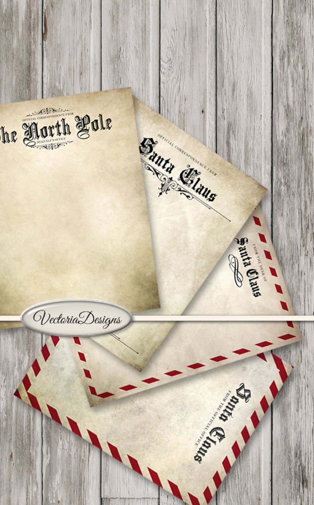 Santa Claus Letter Paper, Writing Letter Printable, Christmas ...