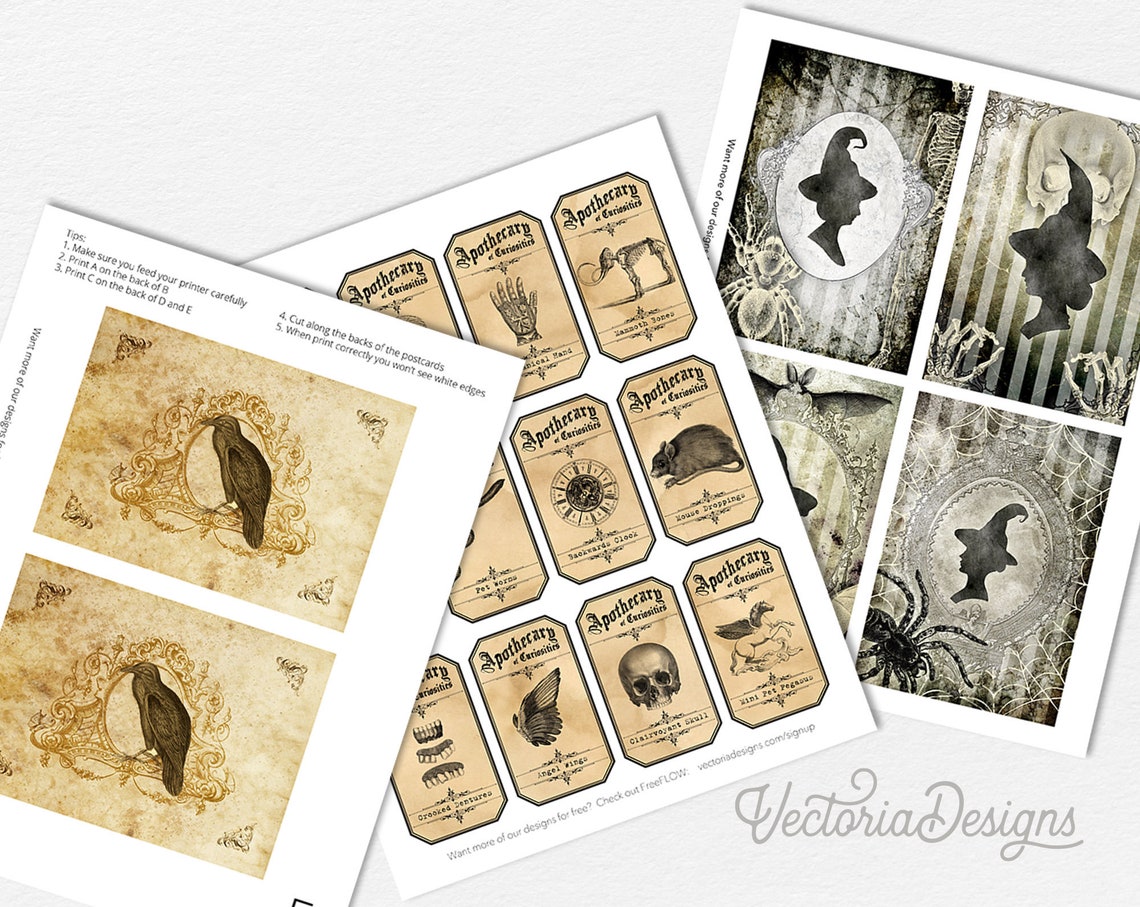 MEGA Halloween Crafting Bundle Printable Paper Crafting - Etsy