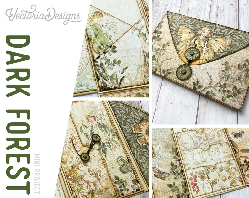 Dark Forest Mini Project Folio Craft Kit Folio Kit Nature - Etsy
