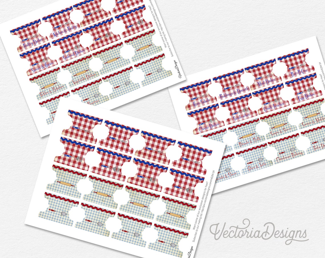 Vintage Cookbooks Junk Journal Recipe Kit Printable Recipe - Etsy