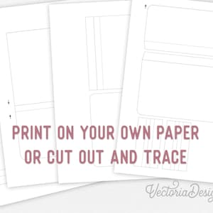 Libary Card Folio Templates Mini Folio Craft Kit Vacation Crafts Junk ...