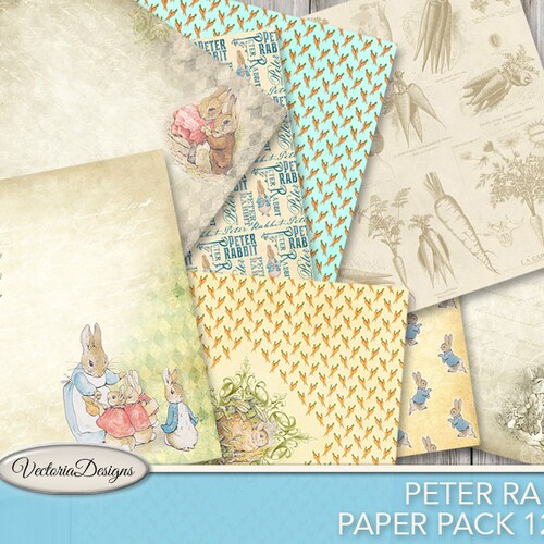 Peter Rabbit Printable Junk Journal Digital Paper Printable - Etsy