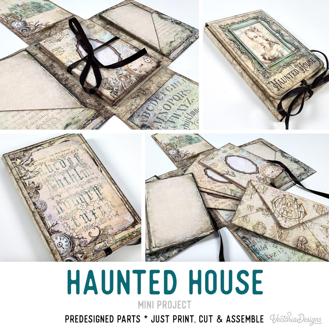 Haunted House Mini Project, Mini Stationery Booklet Halloween Mini ...