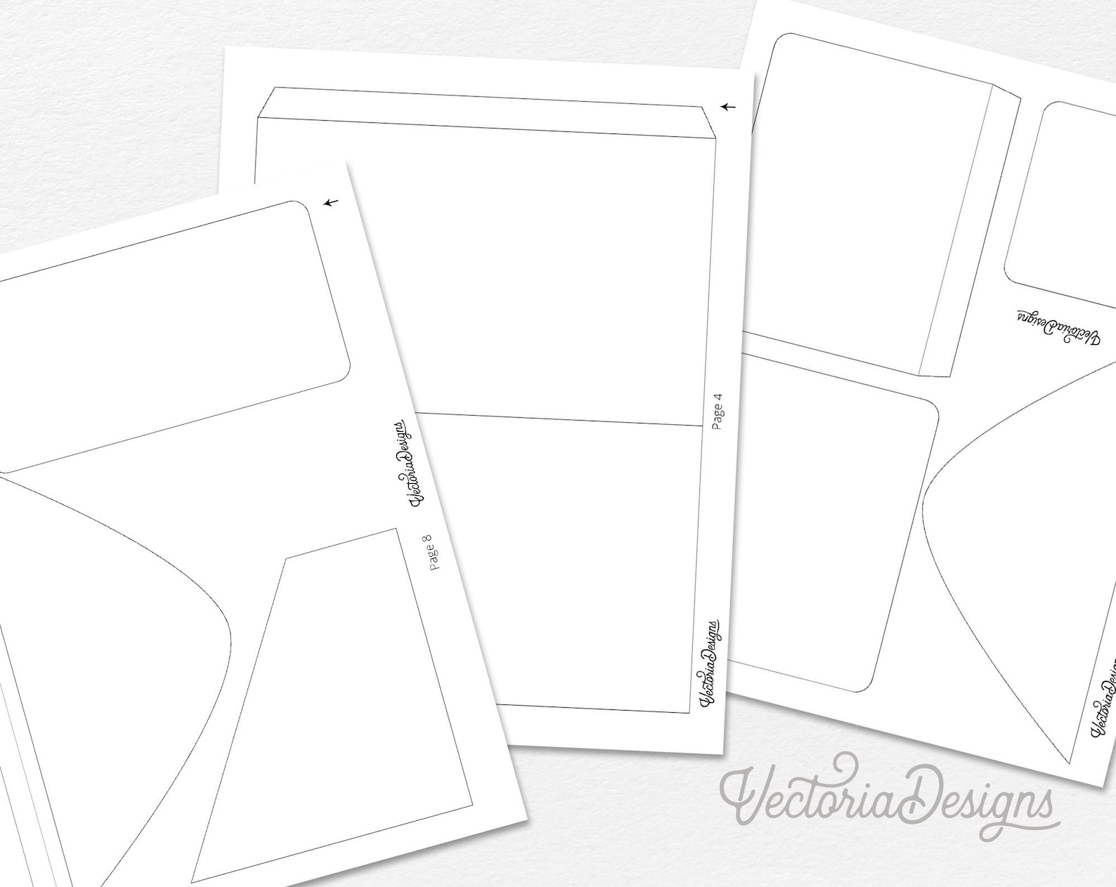 Mini Folio Templates Folio Craft Kit Folio Kit Junk Journal - Etsy ...