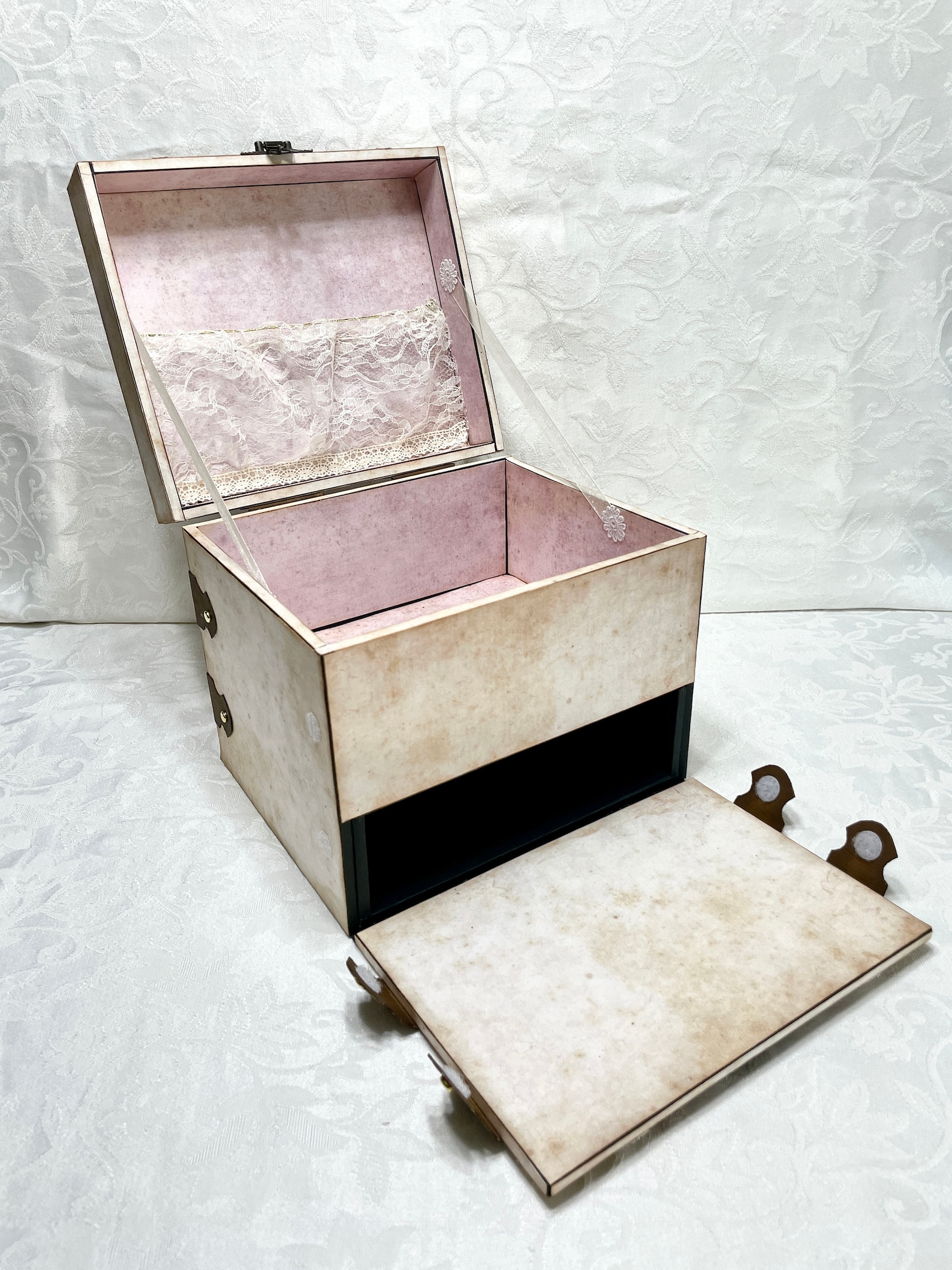 My Secret Compartment Box Crafting Tutorial, How to Paper Craft Guide ...