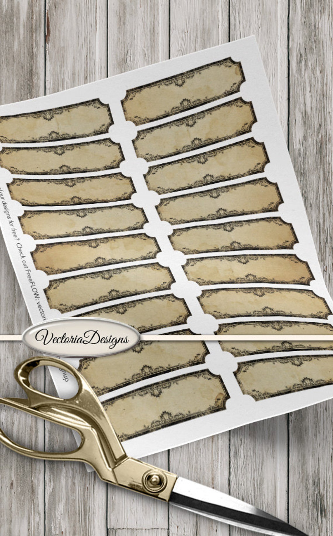 Blank Narrow Labels Printable Add Text Blank Digital Download - Etsy