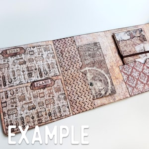 Booklet Folder Templates Mini Booklet Craft Kit Quick Project Junk ...