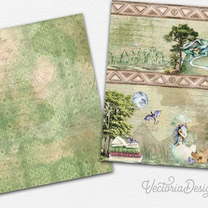 Cute Dragons Paper Pack, Dragon Papers, Printable Dragon Paper, Junk ...