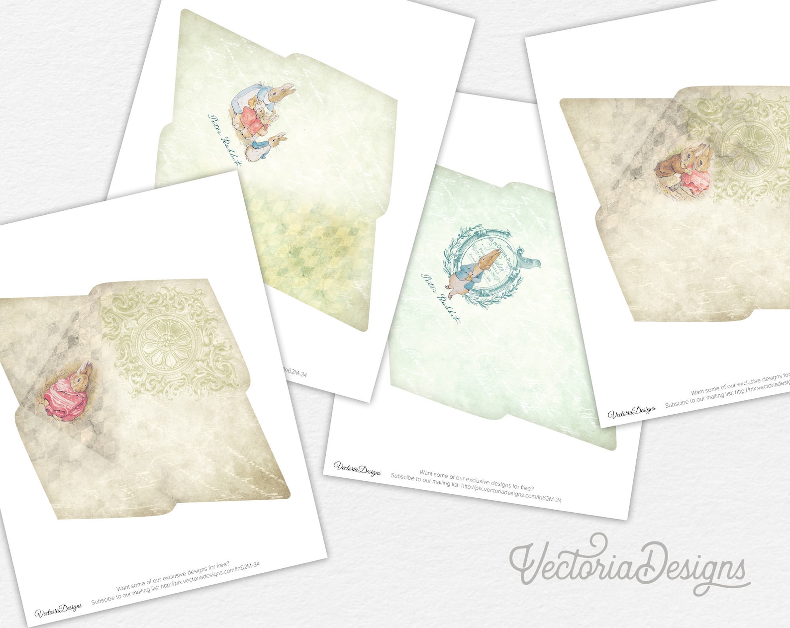 Peter Rabbit Kit, Digital Paper Kit, Junk Journal Kit, Digital Download ...