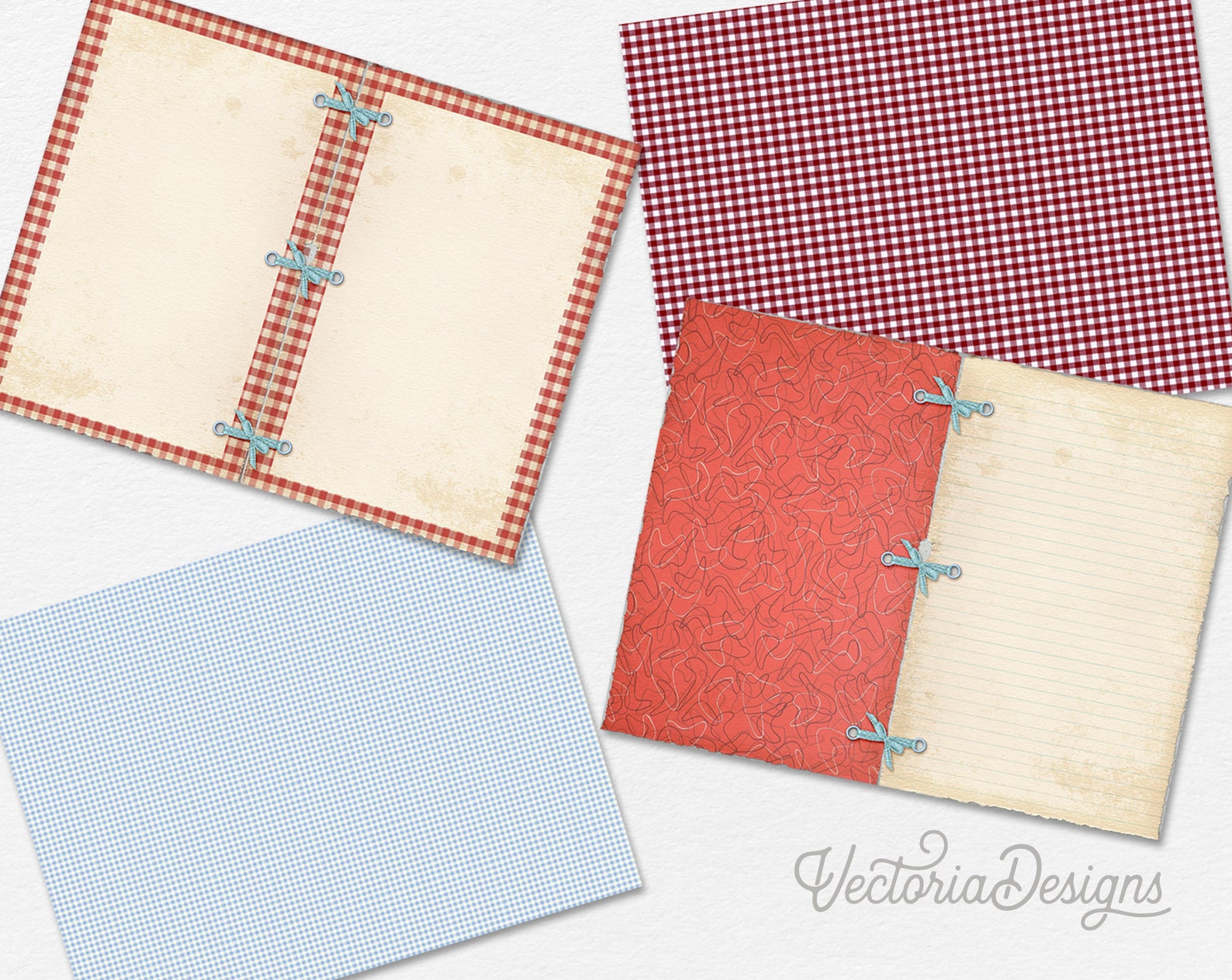 Vintage Cookbooks, Junk Journal Recipe Kit, Printable Recipe Journal ...