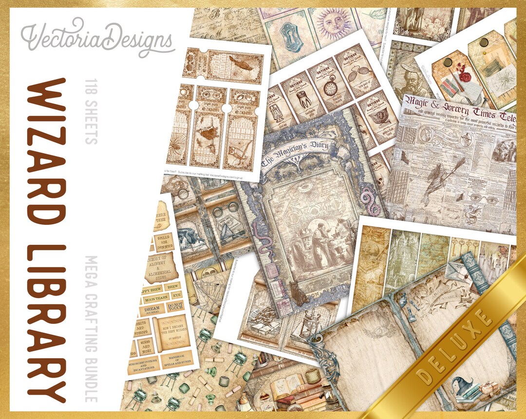 Wizard Library DELUXE MEGA Crafting Bundle Wizard Printables - Etsy