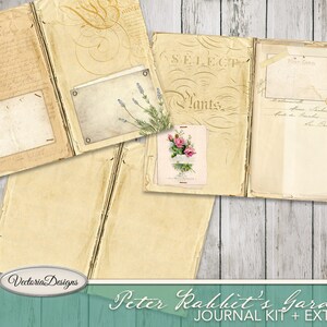 Beatrix Potter Junk Journal, Peter Rabbit Garden Journal, Printable ...