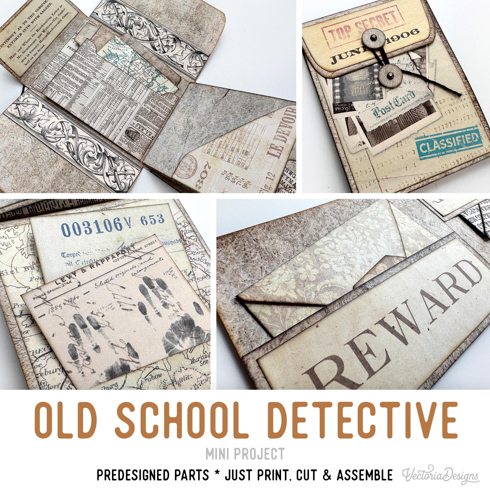 Old School Detective Mini Booklet Mini Project Detective Crafts Booklet ...