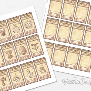 Steampunk Apothecary Labels Printable Steampunk Shop Apothecary Labels ...
