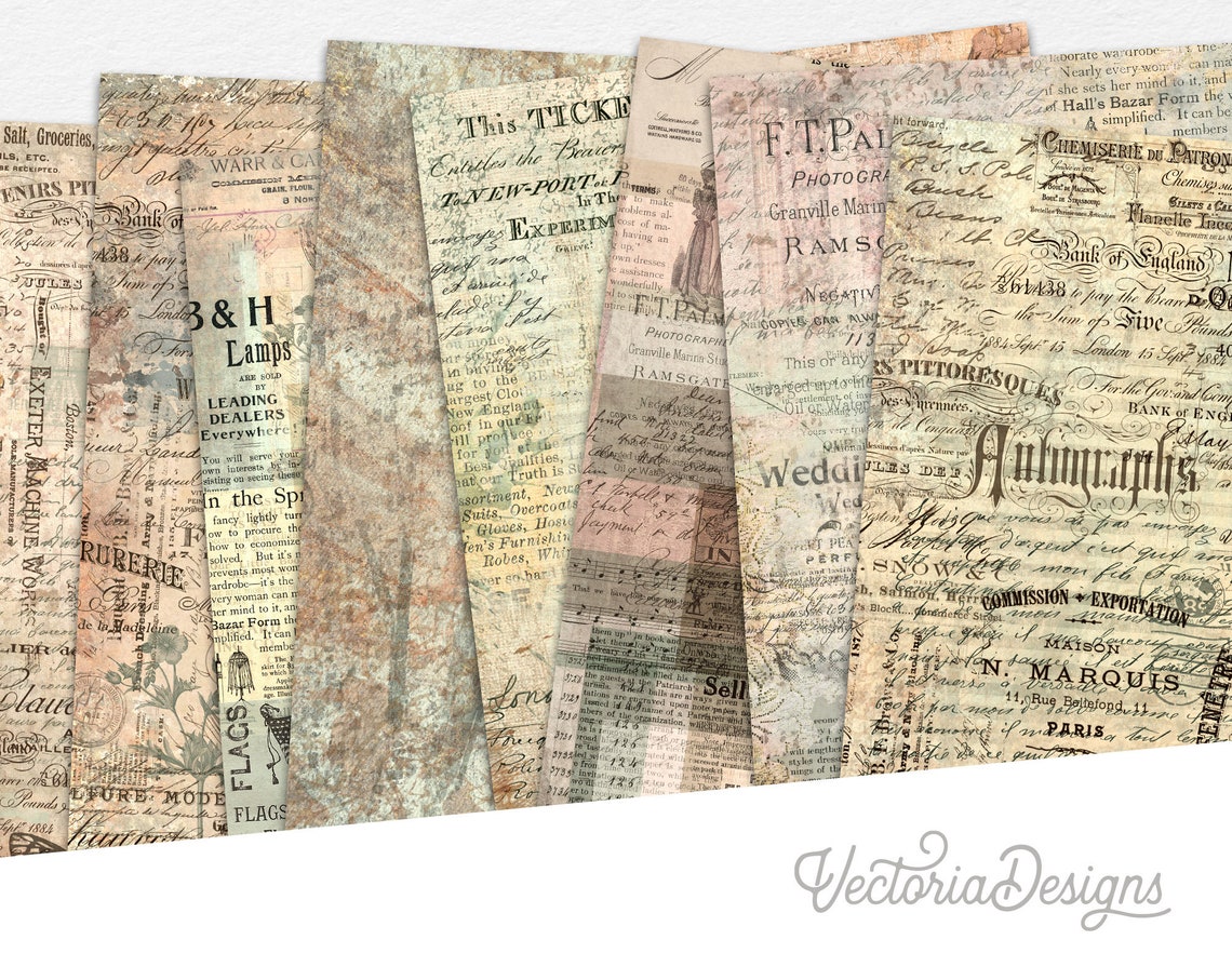 Stylish Textures Paper Pack Printable Paper Pack Digital | Etsy
