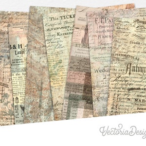 Stylish Textures Paper Pack, Printable Paper Pack, Decorative Paper ...