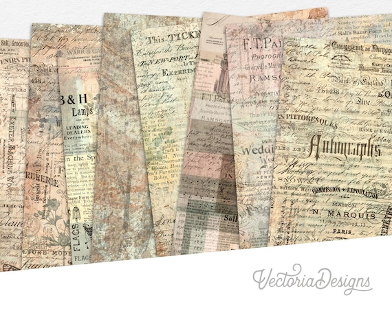 Stylish Textures Paper Pack Printable Paper Pack Digital | Etsy