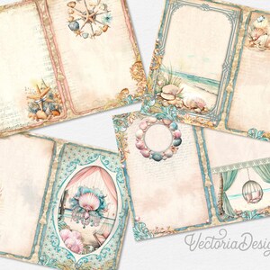 Shells Junk Journal Kit Shells Printable Junk Journal Kit Shells ...
