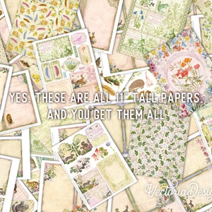 Spring Nature Journal Crafting Printables Kit, Spring Junk Journal ...