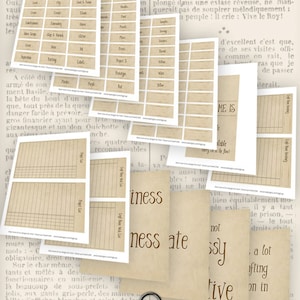 Craft Room Kit Printable Labels Organization Set Digital Download ...