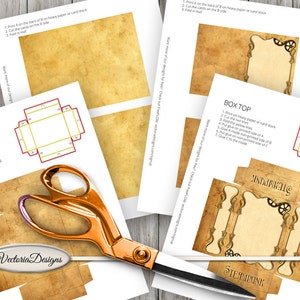 Steampunk Jewelry Box Printable Steampunk Box Printable Jewelry ...