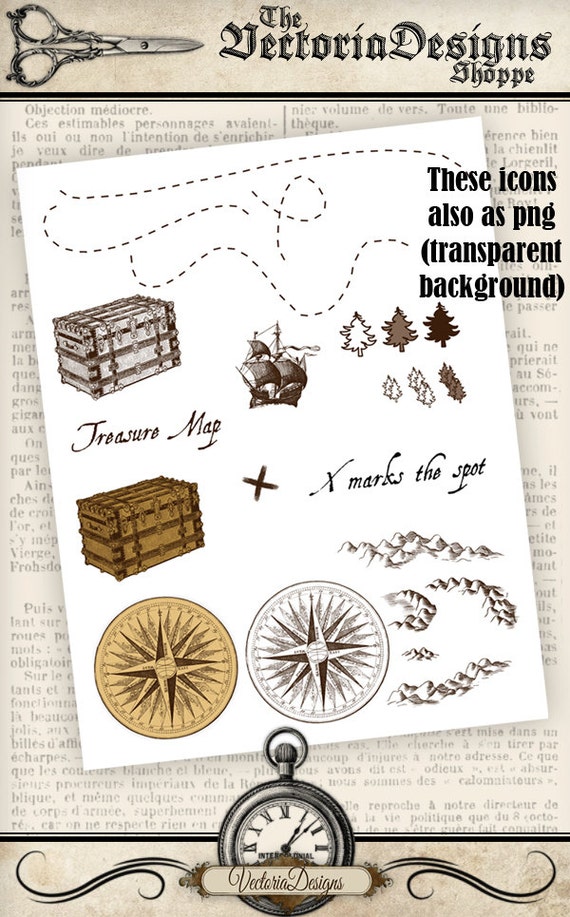 Treasure Map Symbols