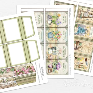 Flower Farm Tiny Mini Booklet Mini Project Booklet Craft Kit Folio Kit ...