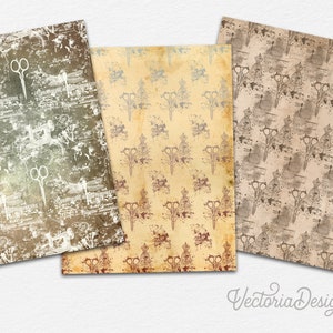 Mad About Sewing Paper Pack, Sewing Themed Papers, Printable Journal ...