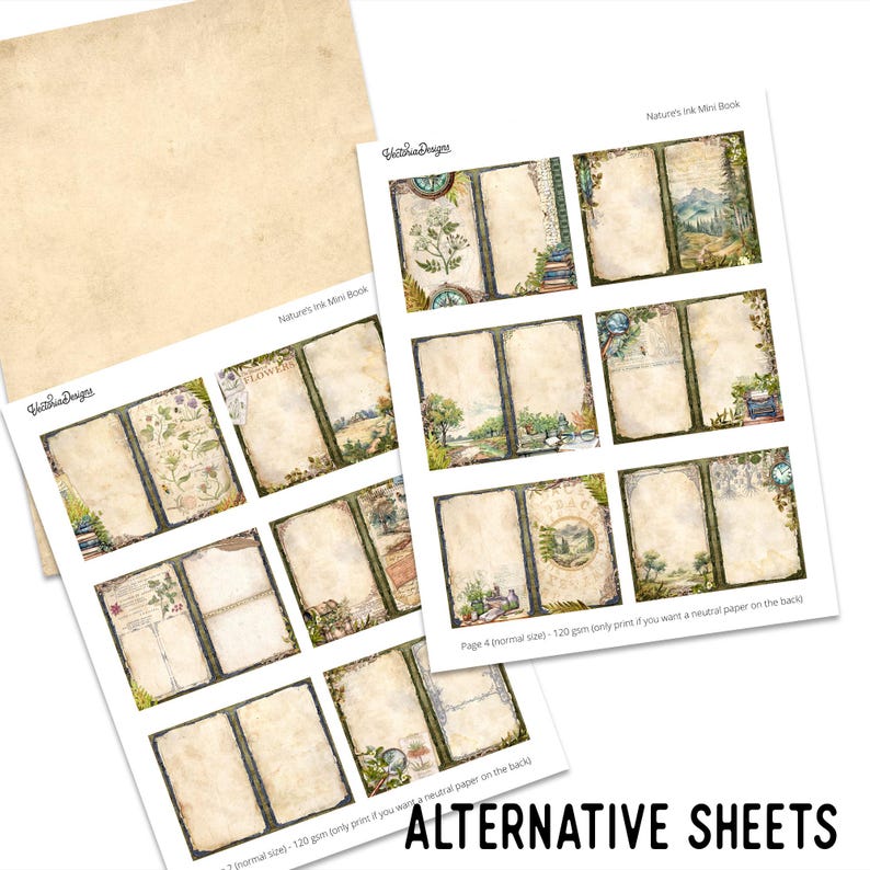 Nature's Ink Mini Book Printable - 003940 - Etsy