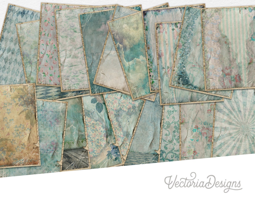 Winter Paper Pack, Junk Journal, Winter Themed Papers, Decorative Paper ...