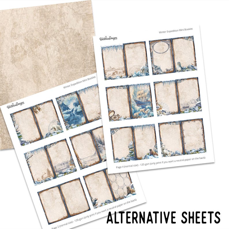 Winter Expedition Mini Book Printable - 003921 - Etsy