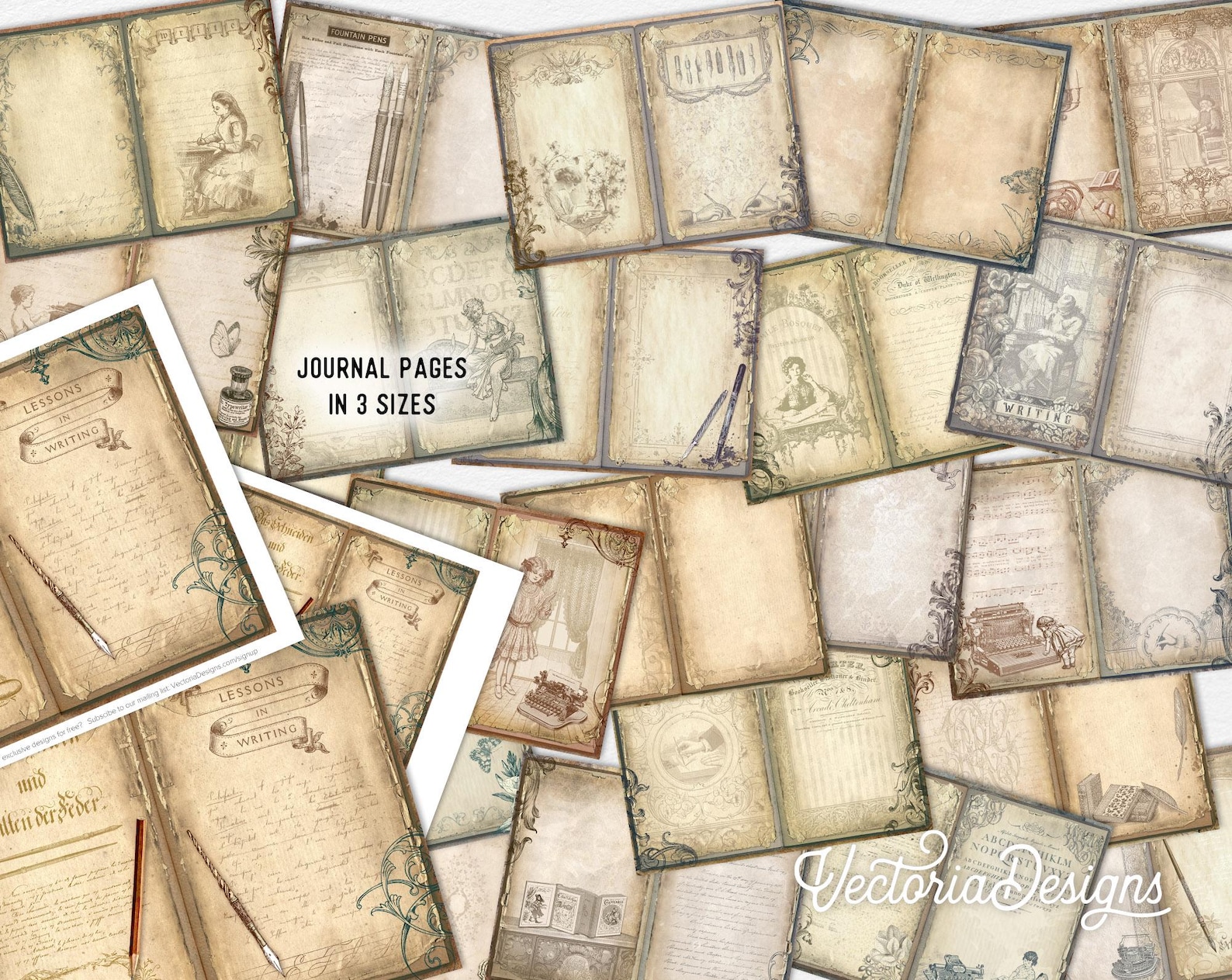 I'm a Writer Crafting Printables Kit, Writer Journal, Embellishments ...